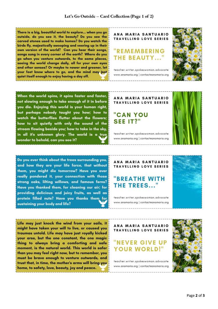 Let's Go Outside, Travelling Love Card Collections
